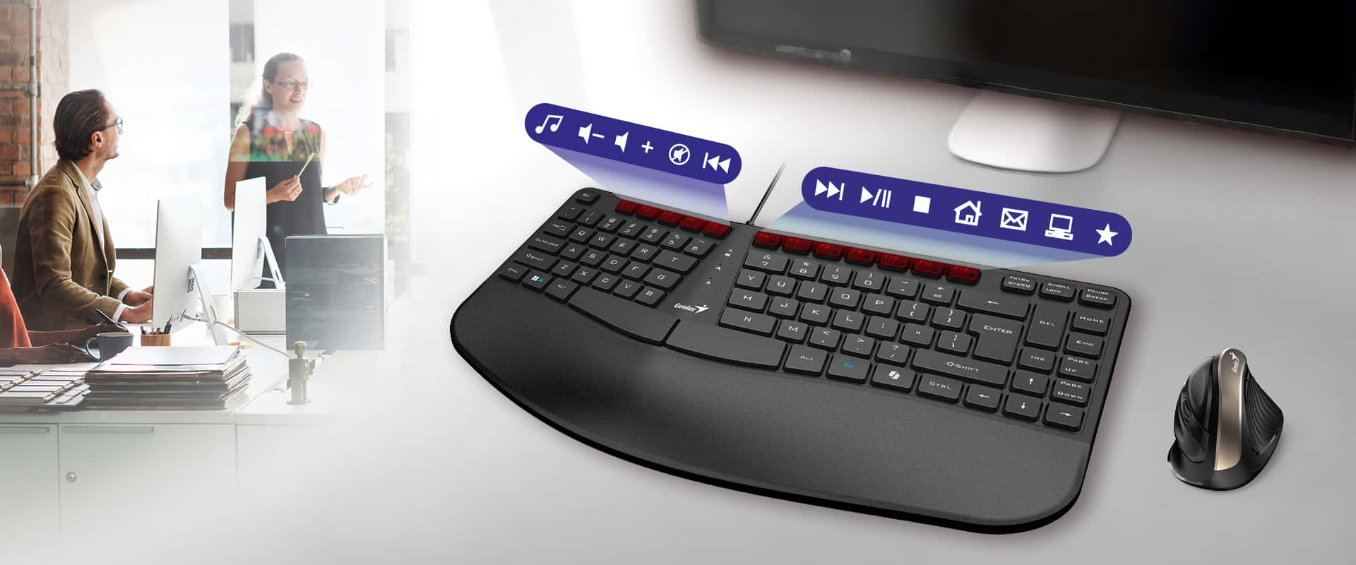 Ergo KB-700 | Genius | Herní, mobilní a počítačové periférie